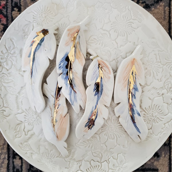 Ceramic Feather - Etsy