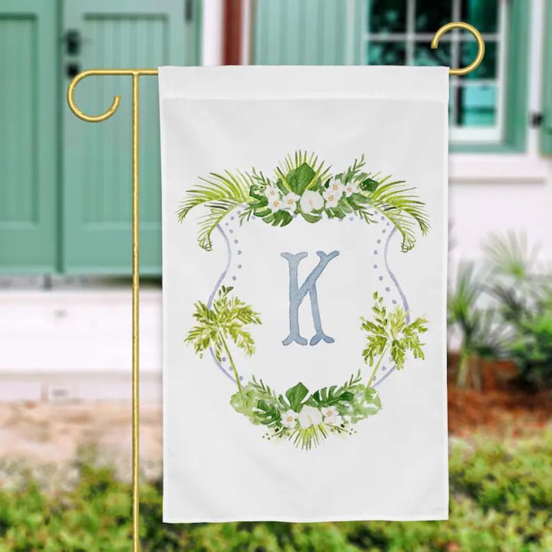 Monogram Garden Flag - Etsy