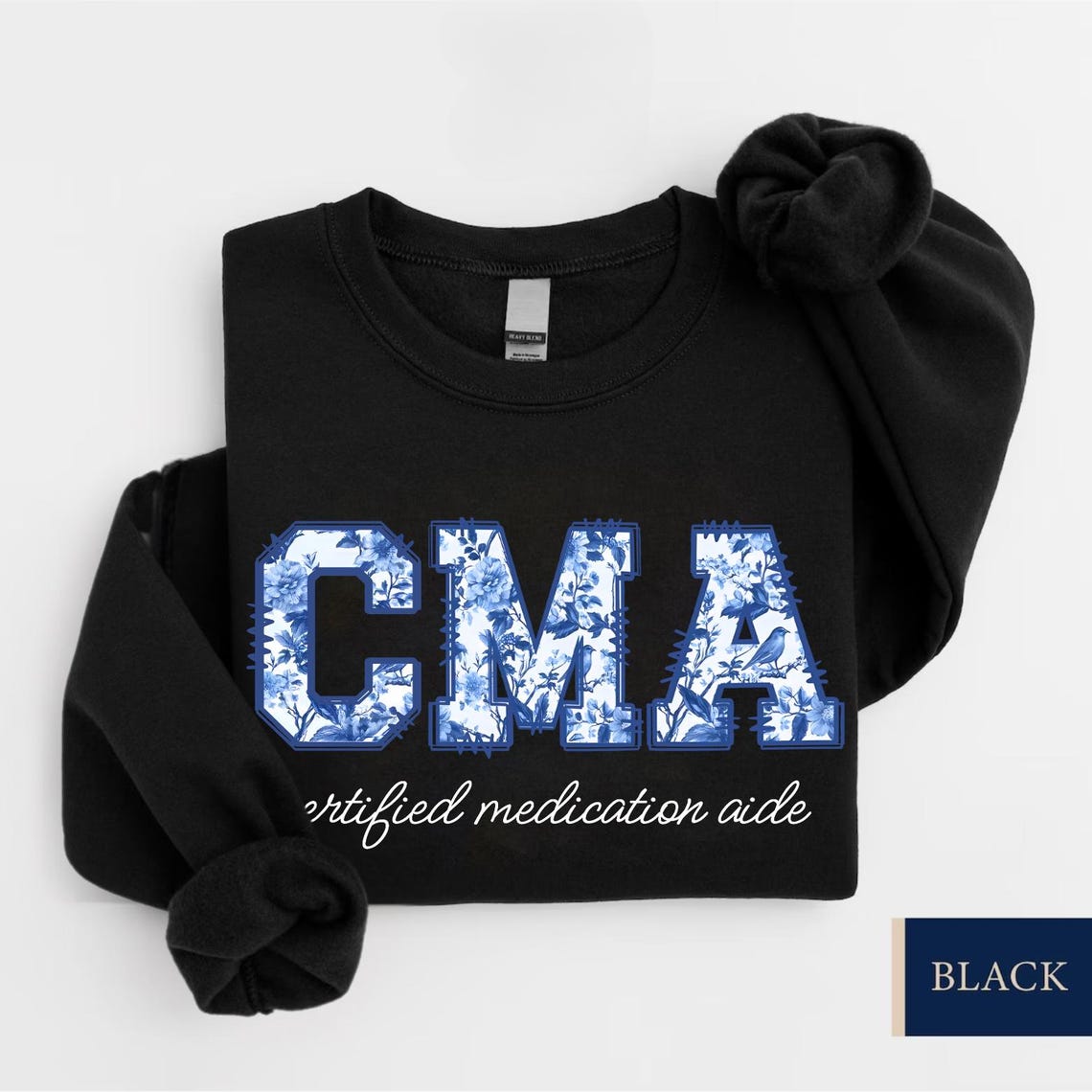 Toile De Jouy Cma Svg Png Files, Certified Medication Aide PNG, Floral ...