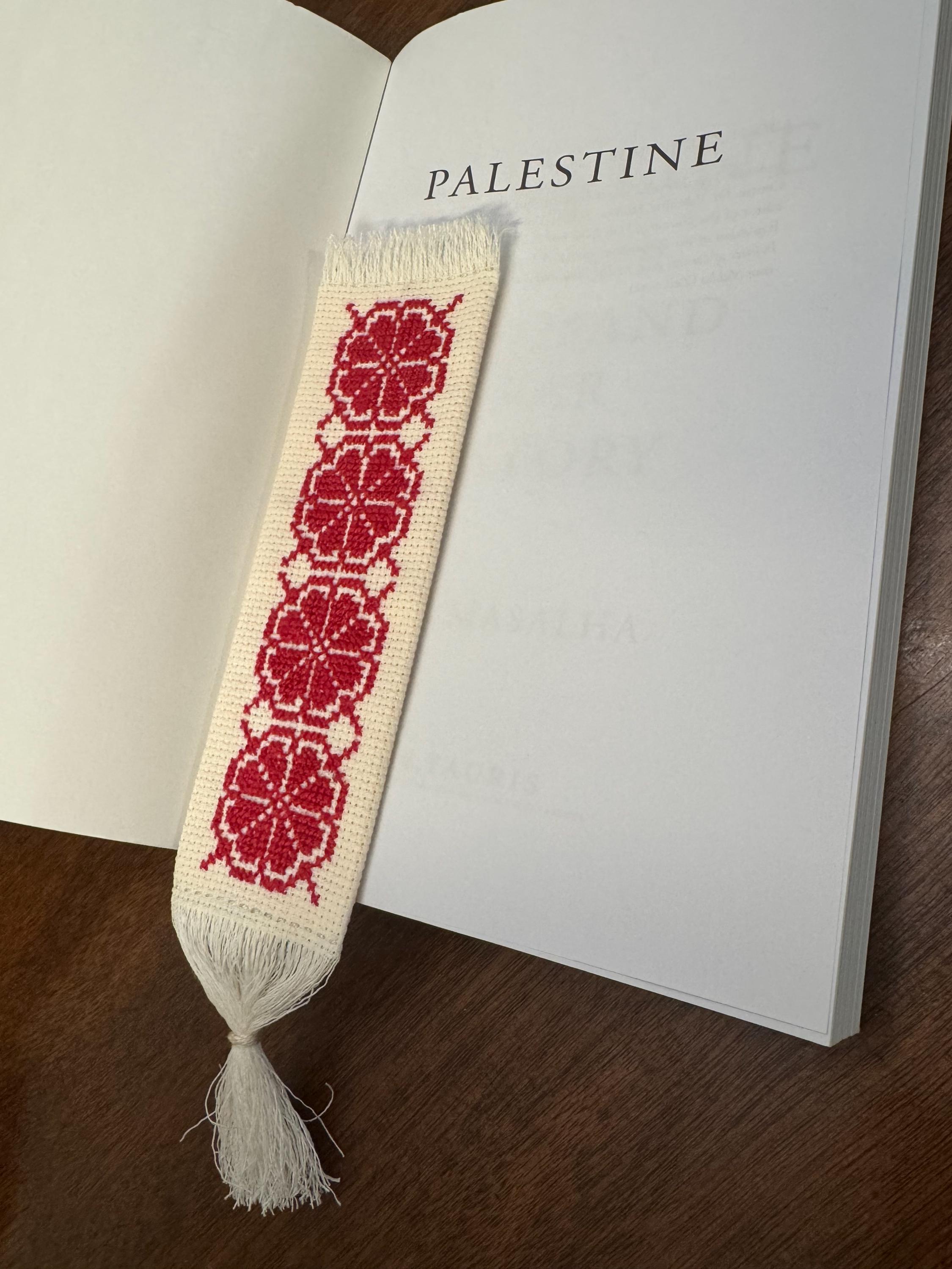 Tatreez Bookmark Palestinian Cross Stitch Embroidery Palestine - Etsy