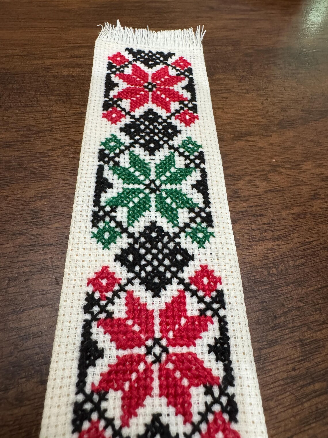 Tatreez Bookmark Palestinian Cross Stitch Embroidery Palestine - Etsy