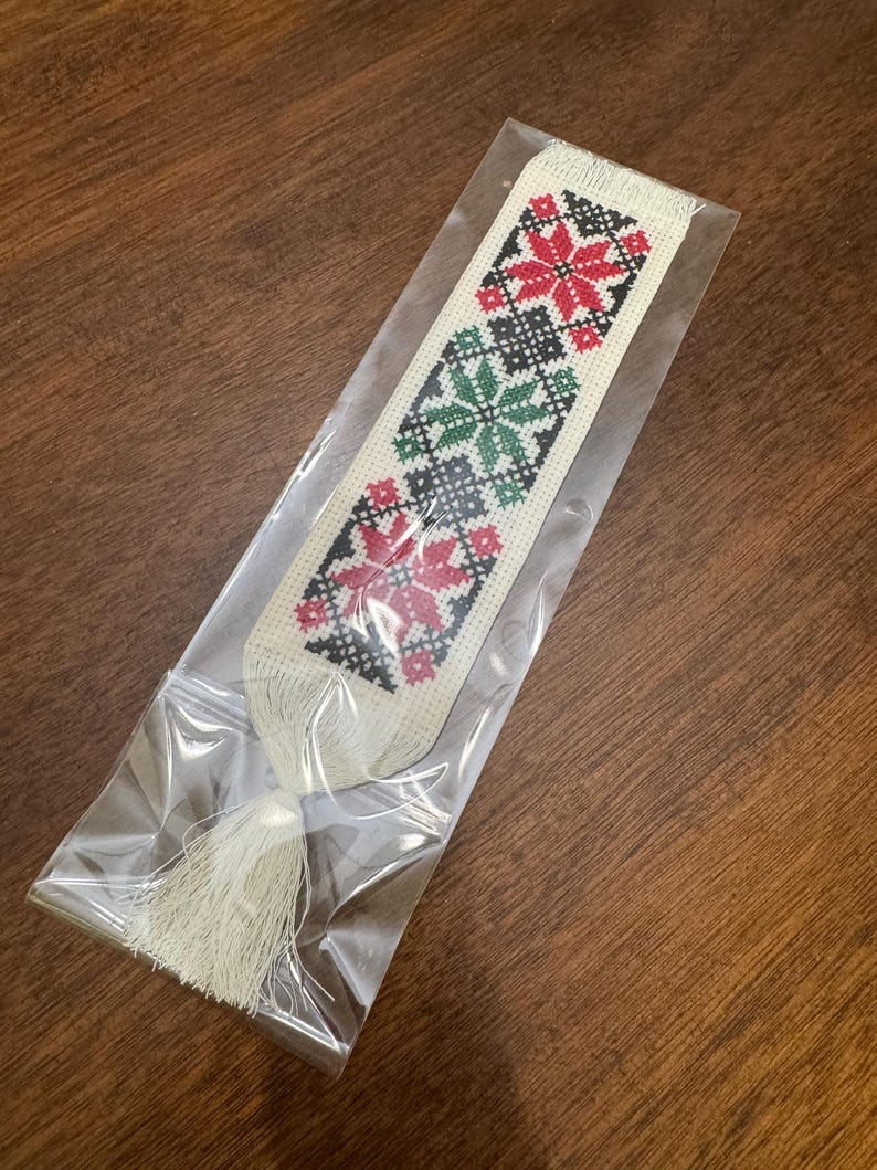 Tatreez Bookmark Palestinian Cross Stitch Embroidery Palestine - Etsy