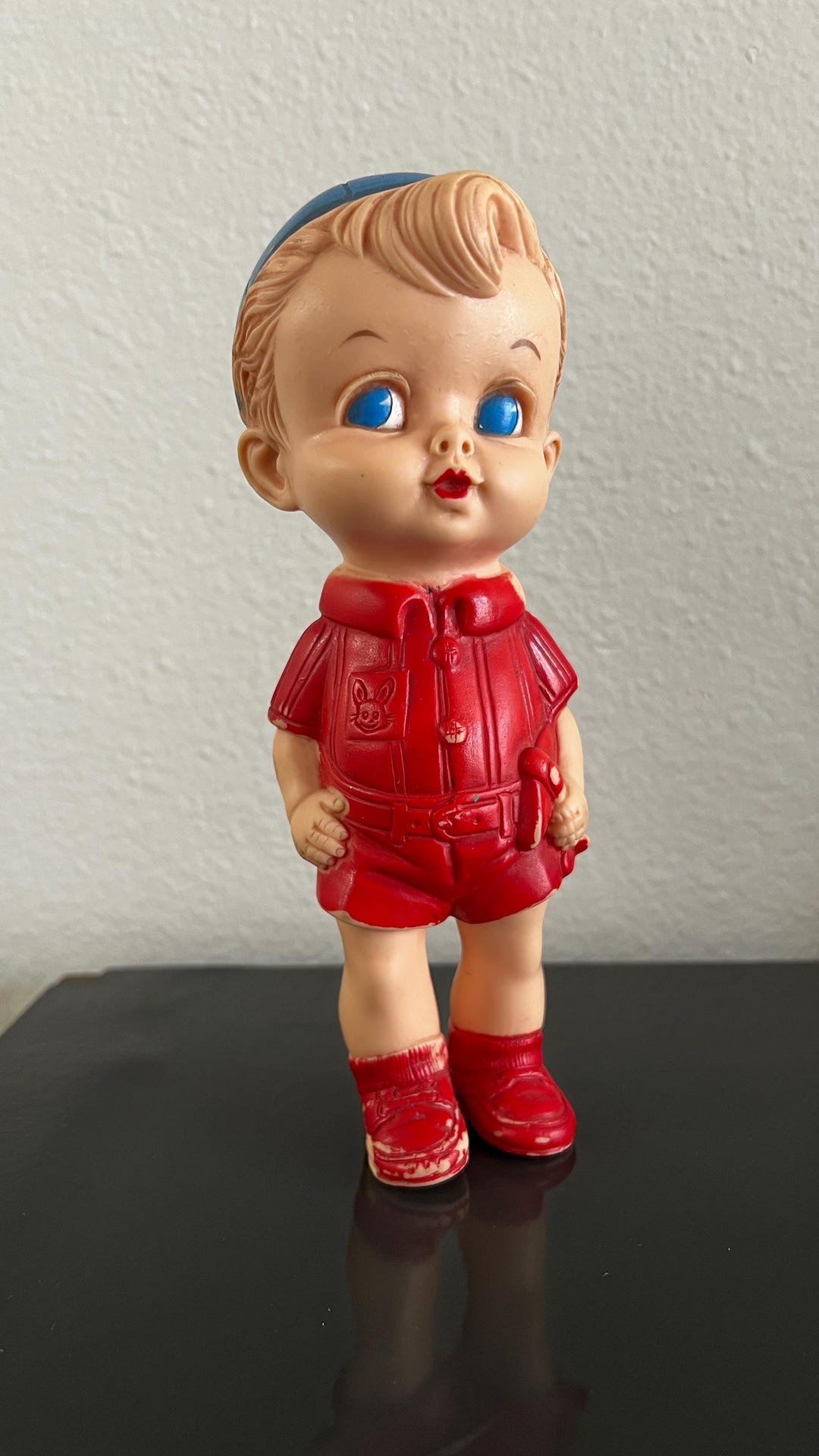 1956 Edward Mobley Co Vintage Boy Rubber Toy - Etsy