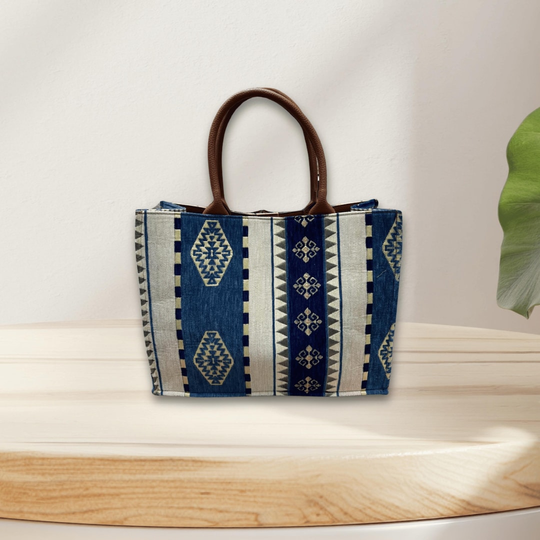 Turkish Embroidery Tote Bag, Vintage Turkish Tote, Handmade Turkish ...