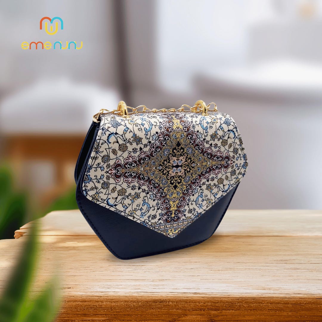 Hexagon Shoulder Bag, Handmade Hexagon Bag, Hexagon Crossbody Bags ...