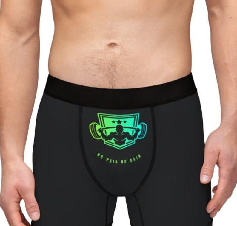 Men's Boxer Shorts, Gym Boxer Briefs, Fitness Underwear, Athletic ...