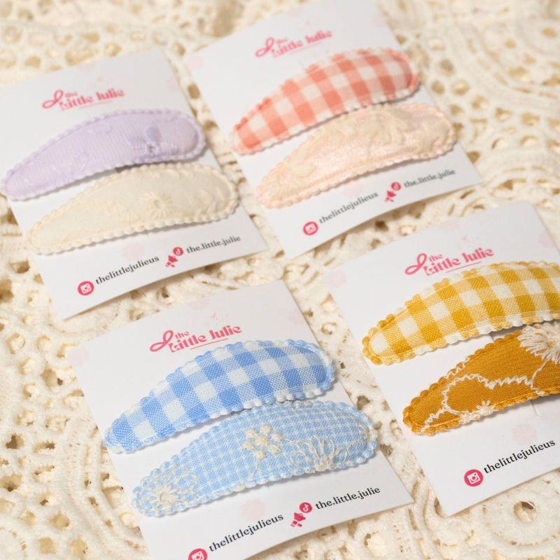 Embroidery Hair Clip - Etsy