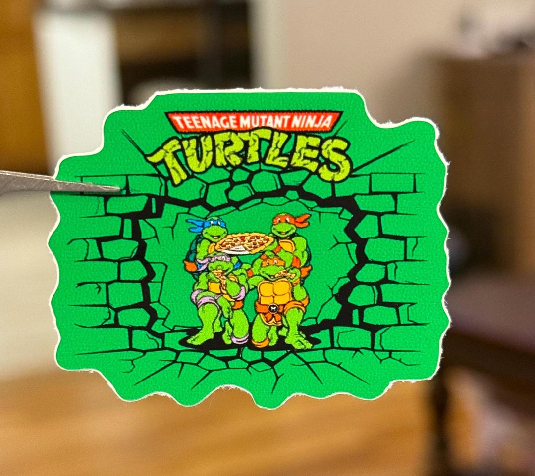 Vintage 90s TMNT Movie Sticker - Retro Ninja Turtles Decal - Etsy
