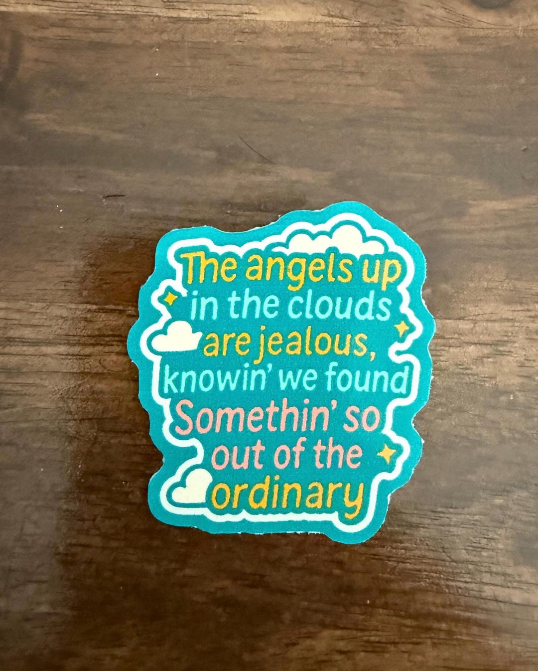 Alex Warren 'ordinary' Lyric Sticker: Waterproof Vinyl Decal - Etsy