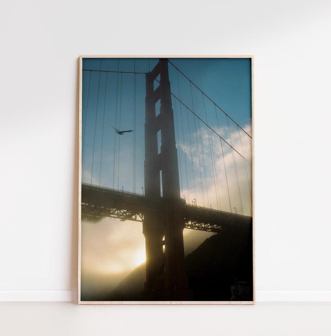 Dreamy Golden Gate | Digital Download Art | Printable Wall Art ...