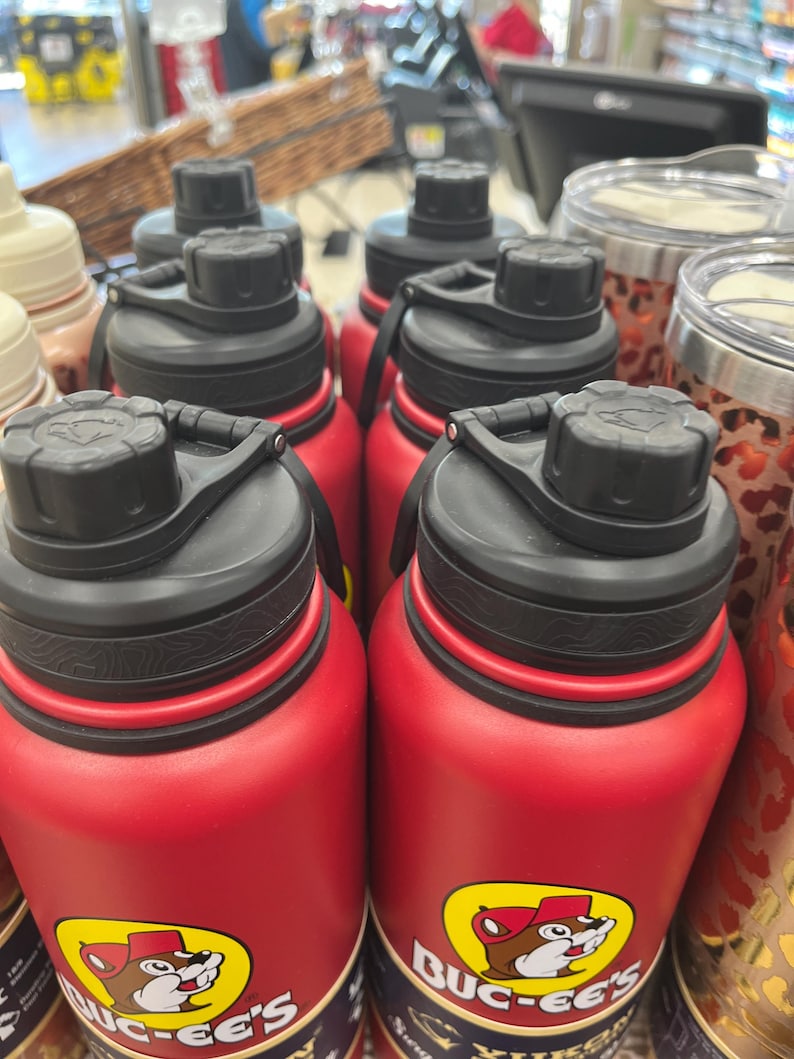 Buc-ees 32oz Water Bottle, Surge Water Bottle, Bucees Tumbler, Red ...