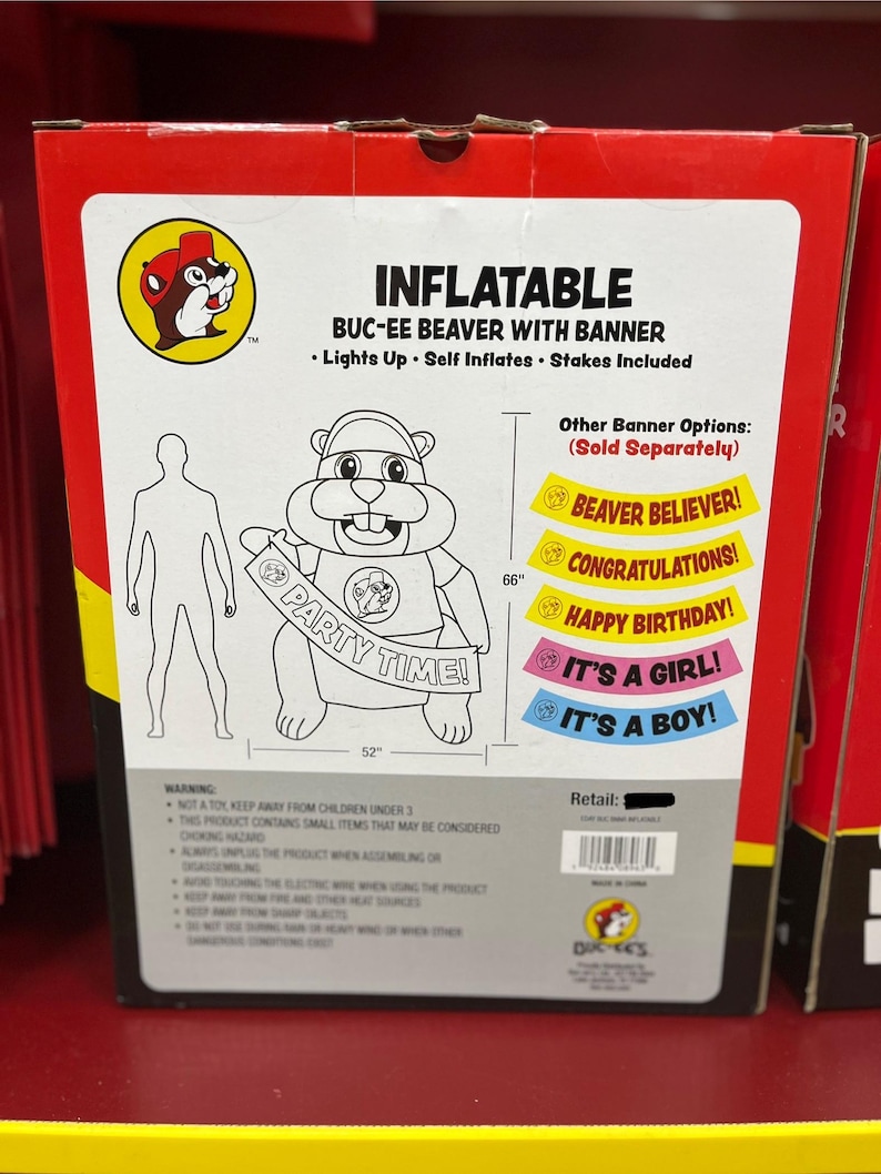 Buc-ee's Inflatable Banner Add-ons: Boy, Girl, Birthday ...