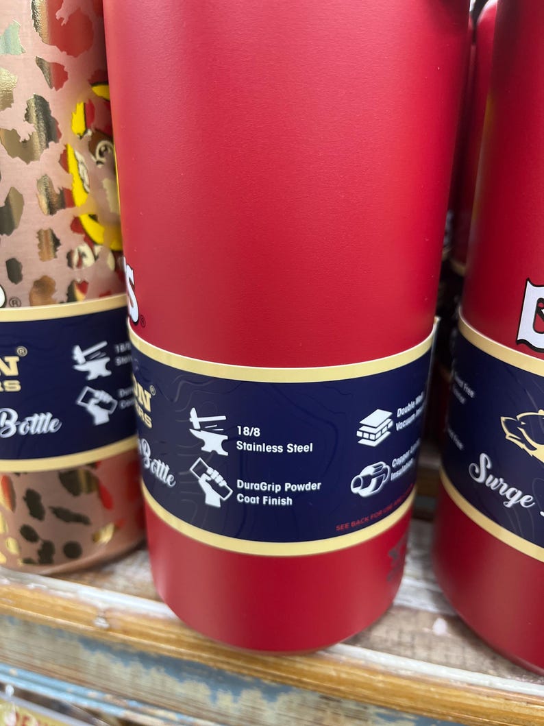 Buc-ees 32oz Water Bottle, Surge Water Bottle, Bucees Tumbler, Red ...