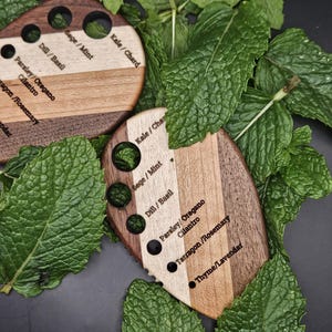 Hardwood Herb Stripper Tool – Maple, Cherry & Walnut – Handcrafted ...