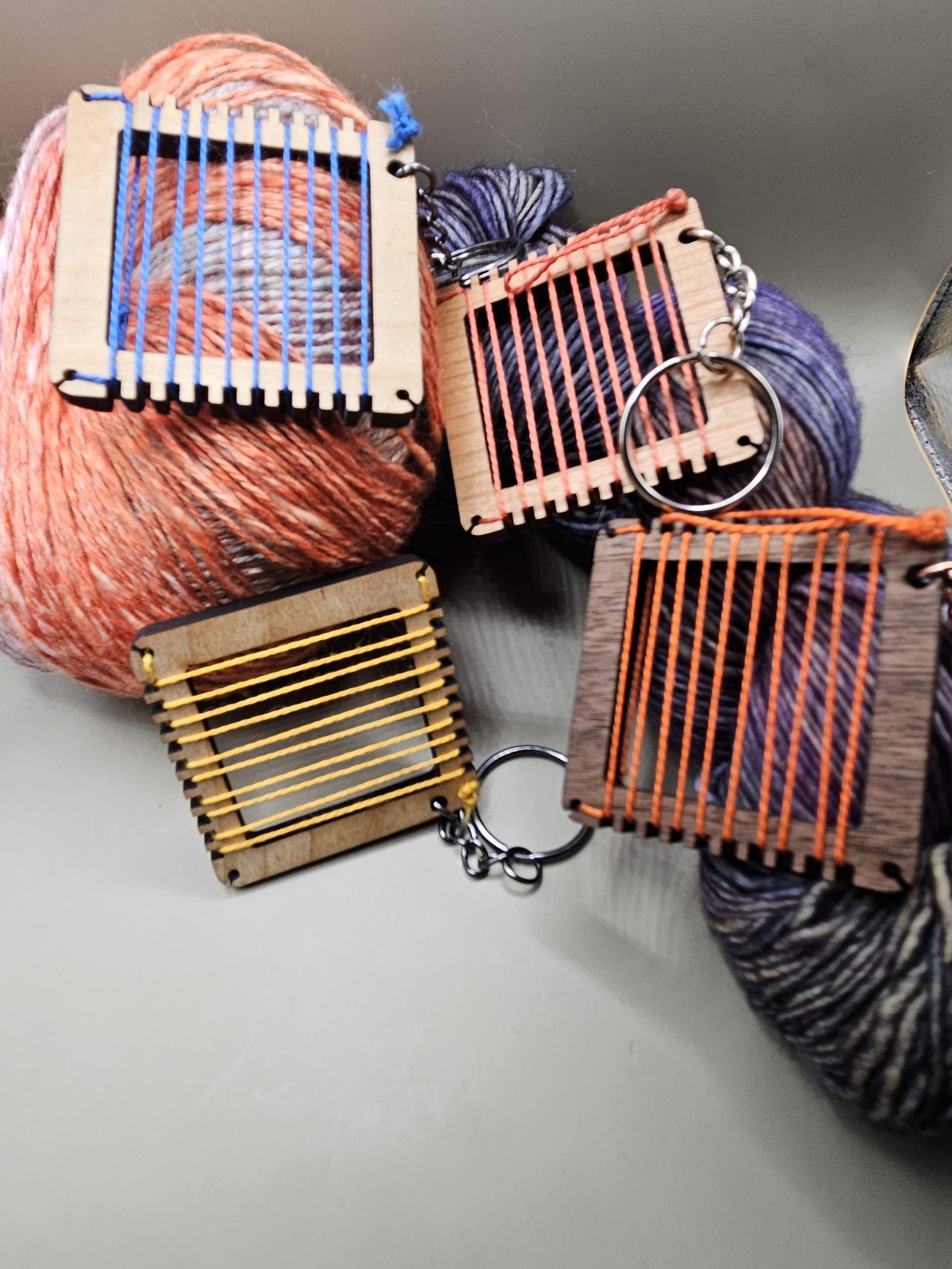 Mini Loom Keychains: Pre-warped DIY Weaving Kit - Etsy