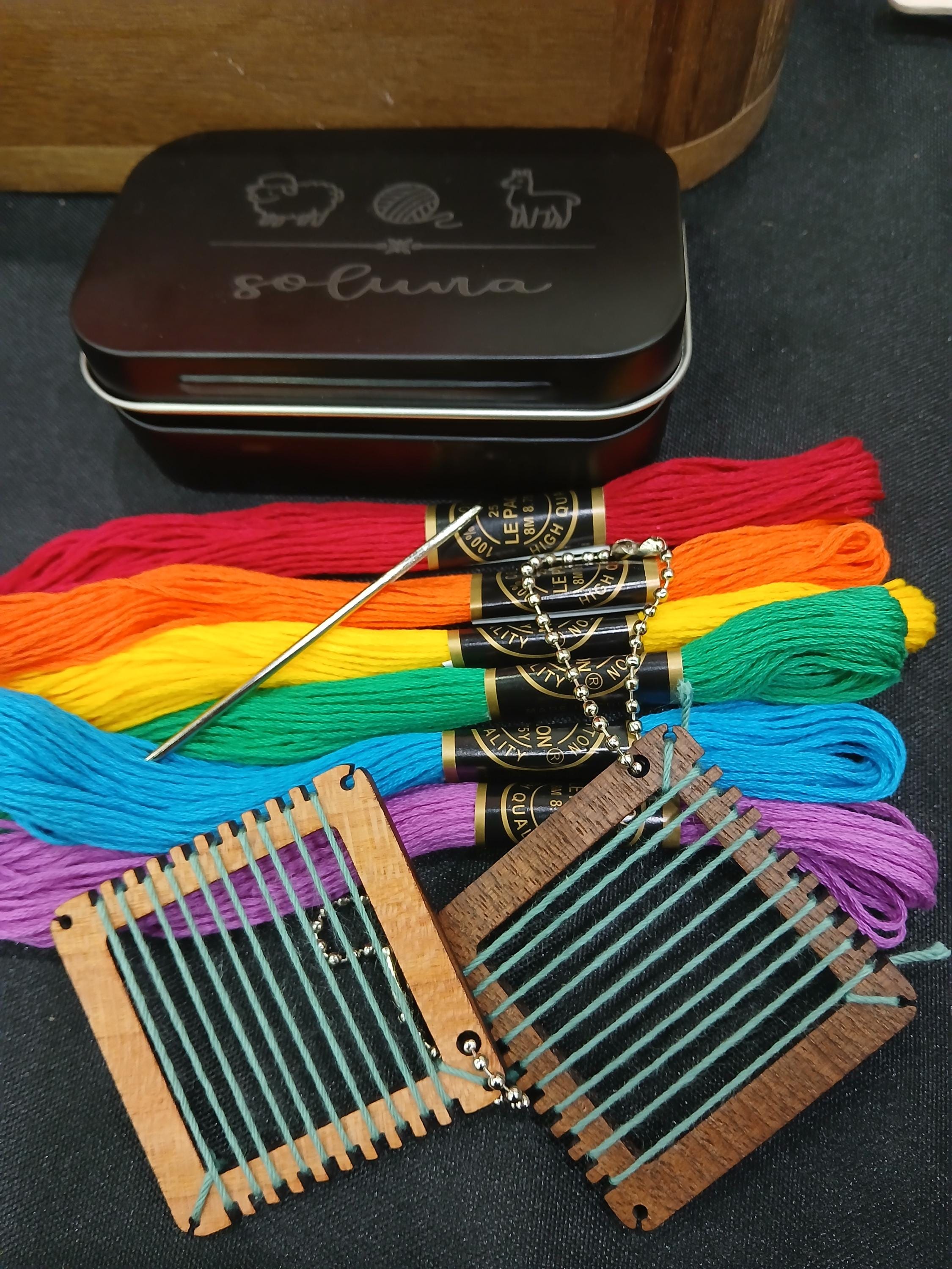 Mini Loom Keychains: Pre-warped DIY Weaving Kit - Etsy