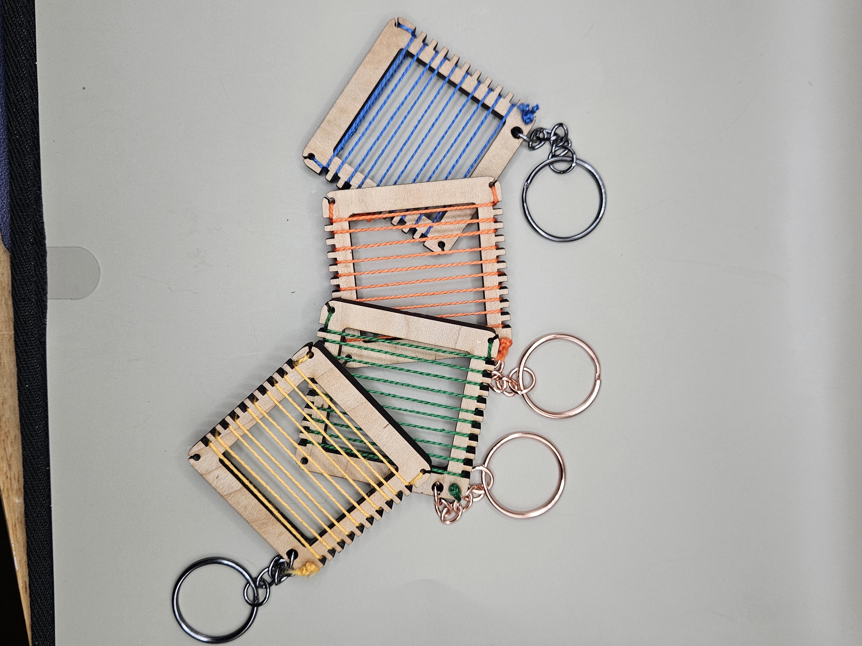 Mini Loom Keychains: Pre-warped DIY Weaving Kit - Etsy