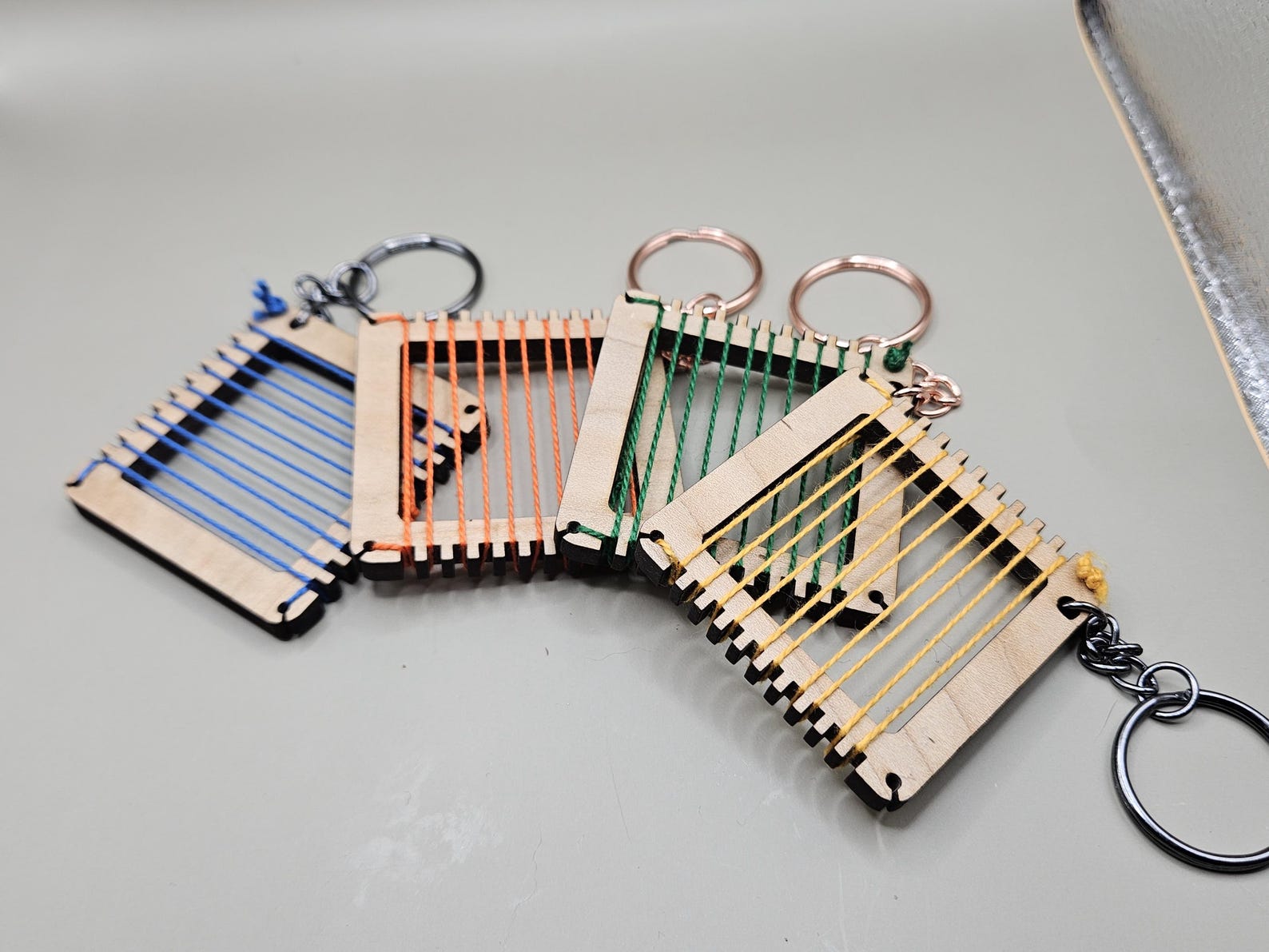 Mini Loom Keychains: Pre-warped DIY Weaving Kit - Etsy