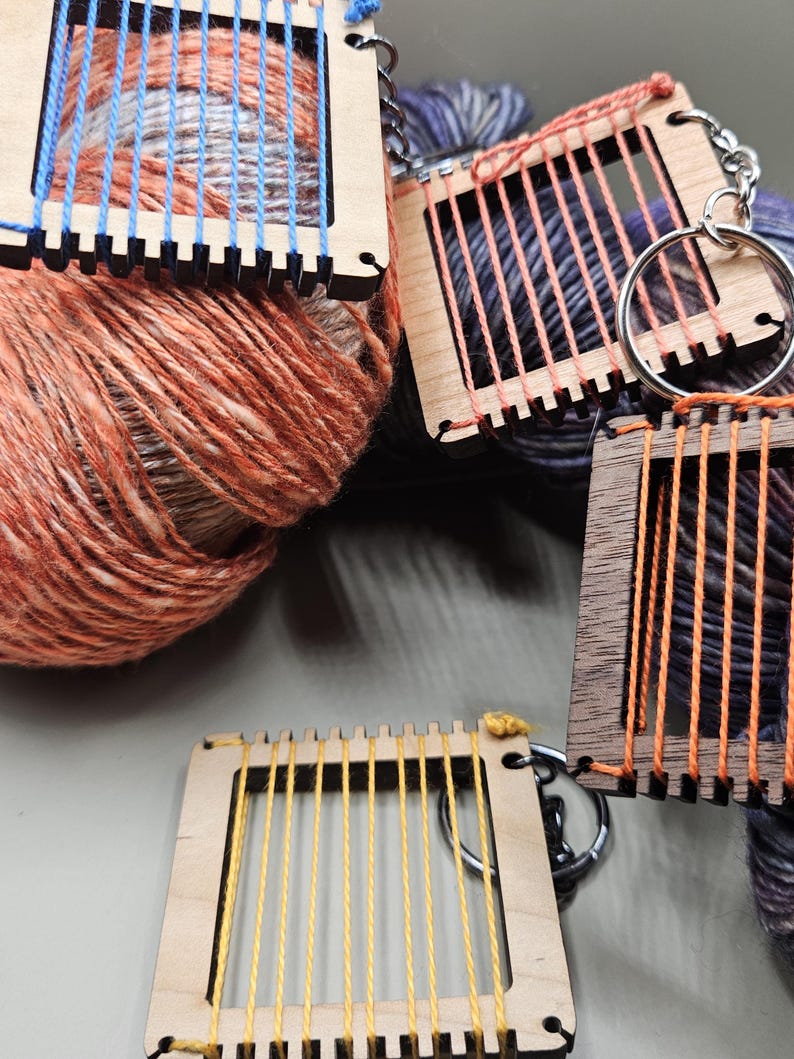 Mini Loom Keychains: Pre-warped DIY Weaving Kit - Etsy