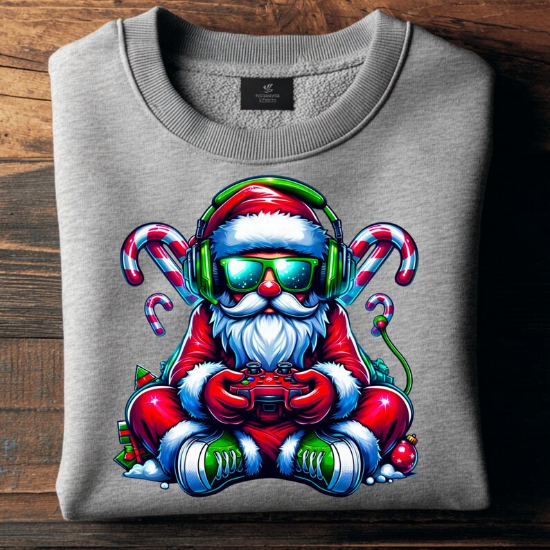 Gamer Santa PNG | Christmas Gaming Clipart (digital Download) - Etsy