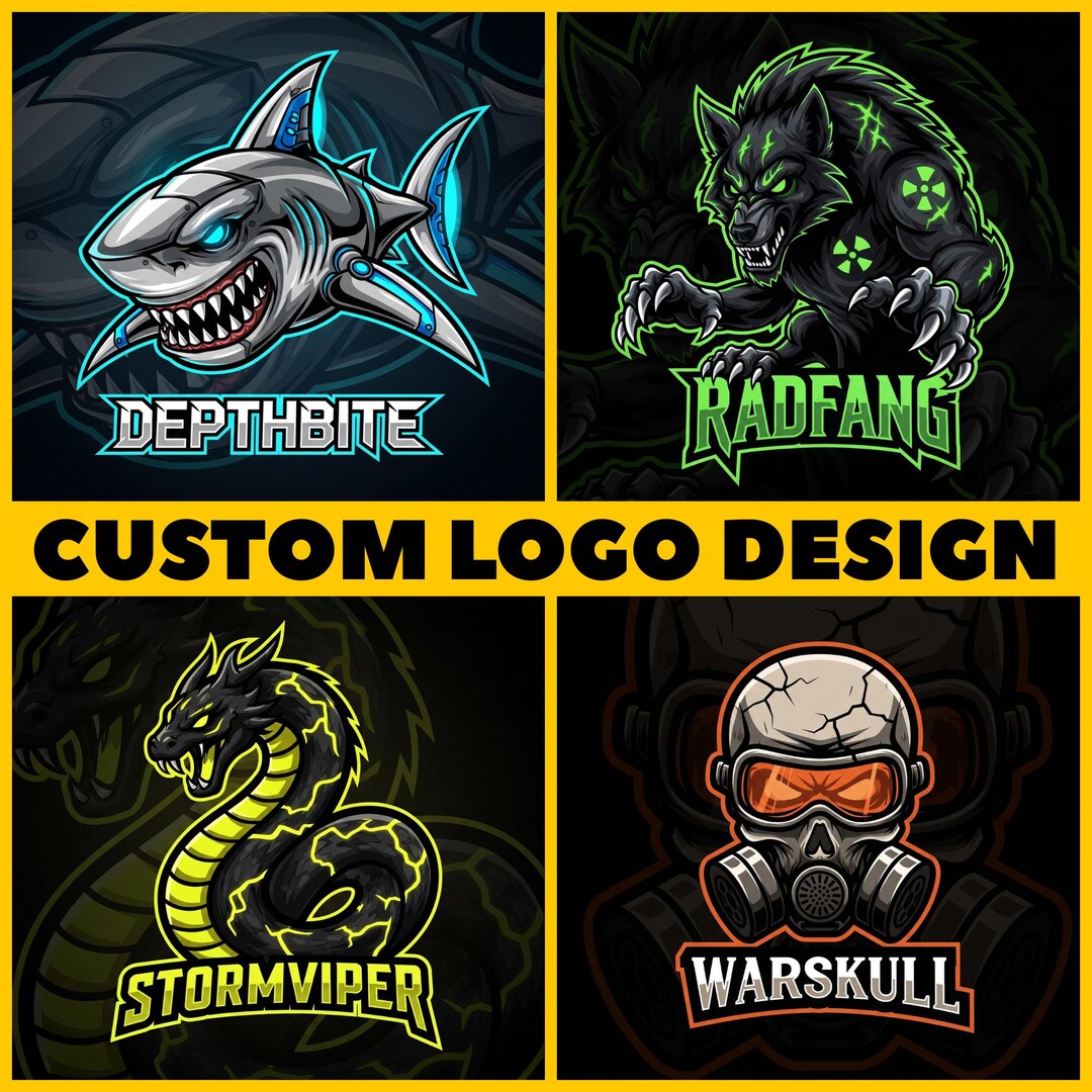 Custom Mascot Logo, Personalized Logo for Gaming Channel, Logo Creator ...