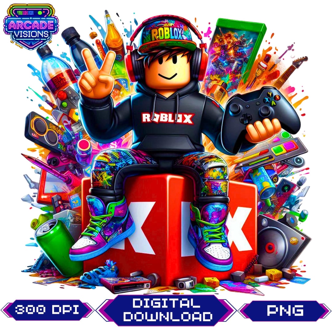 Watercolor Roblox Character PNG, Gaming Design (digital Download) - Etsy