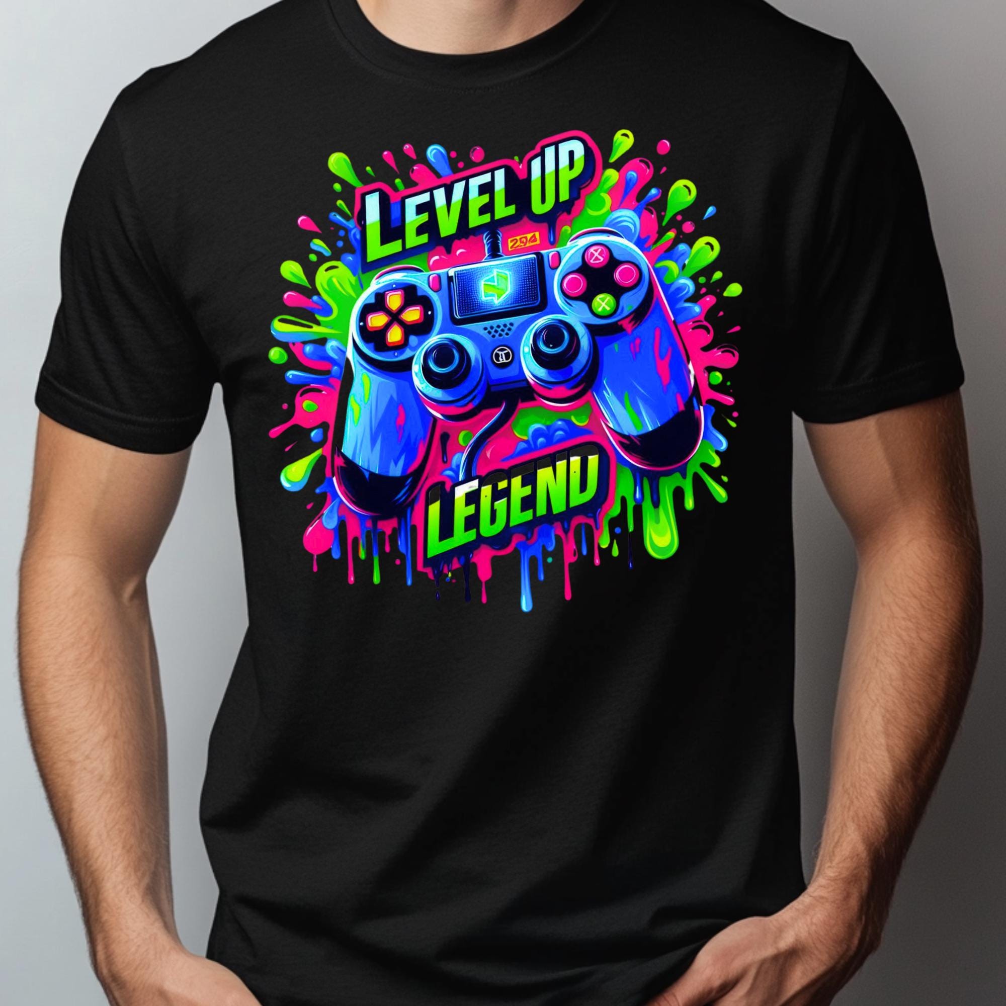 Level up Graffiti PNG: Birthday Gamer Design (digital Download) - Etsy