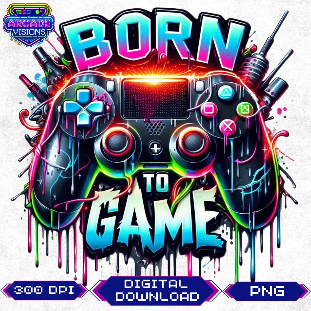 Born to Game PNG, Graffiti Gaming Png, Urban Graphics, Gaming ...