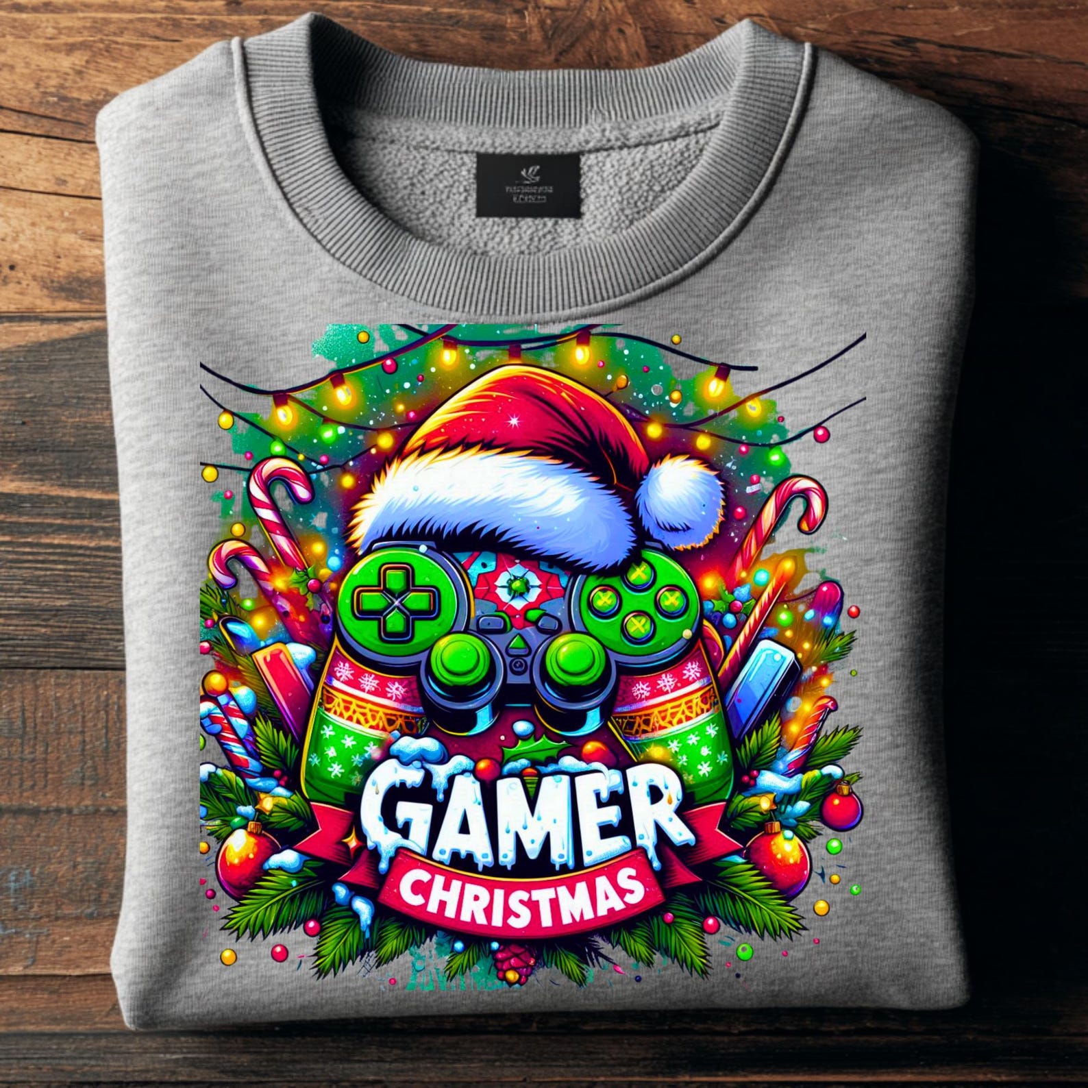 Christmas Gamer PNG, Game Controller Sublimation Design (digital ...