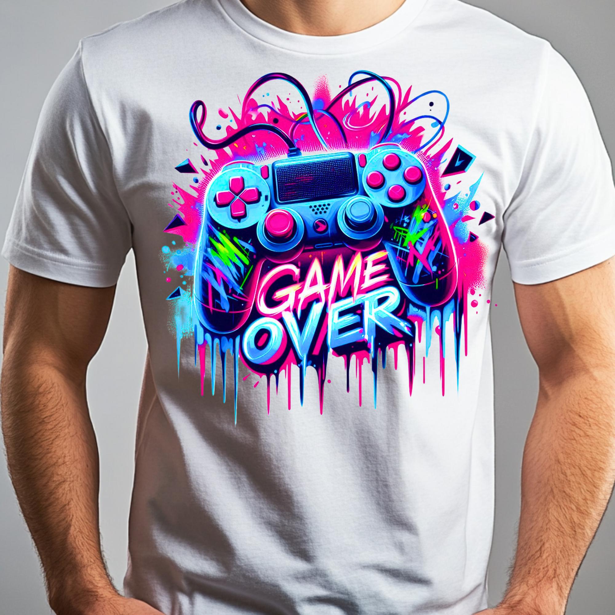 Graffiti Game Over Controller PNG, Gamer Clipart (digital Download) - Etsy