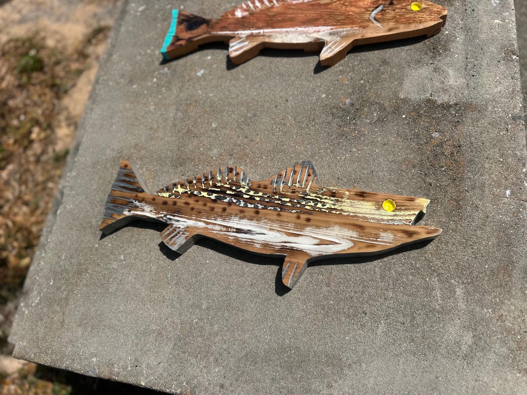 Wooden Speckled Trout Wall Hanging Fish Art Sign - Etsy