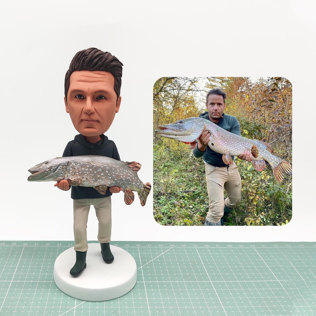 Customized Fisherman Bobbleheads, Custom Fishing Expert Bobbleheads ...