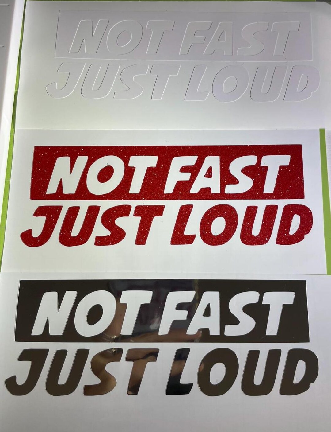 Not Fast Just Loud Decals - Etsy