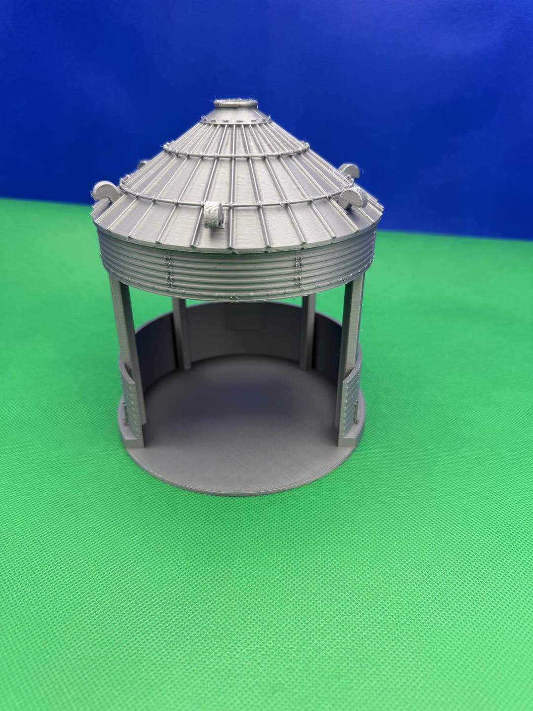 Model Grain Bin Gazebo - Rustic Outdoor Structure for Unique Backyard ...