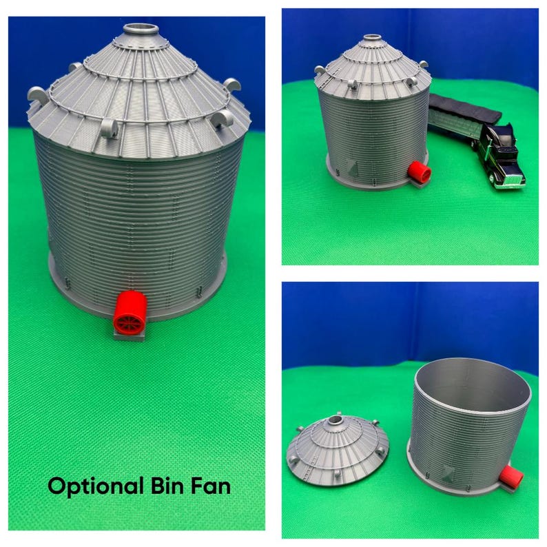 Toy Grain Bin Set: Farm Playset With Dryer - Etsy