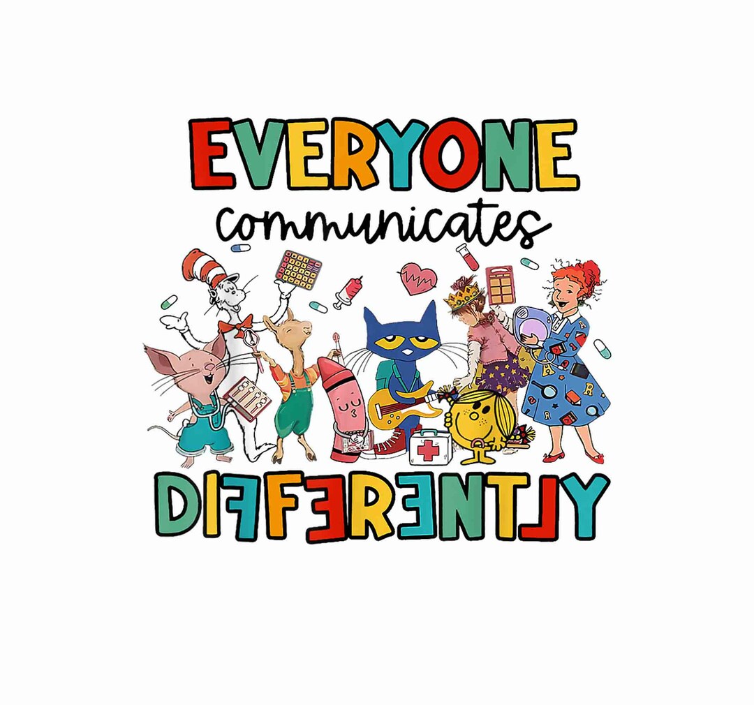 Everyone Communicates Differently Png, Children's Book Png, Autism ...