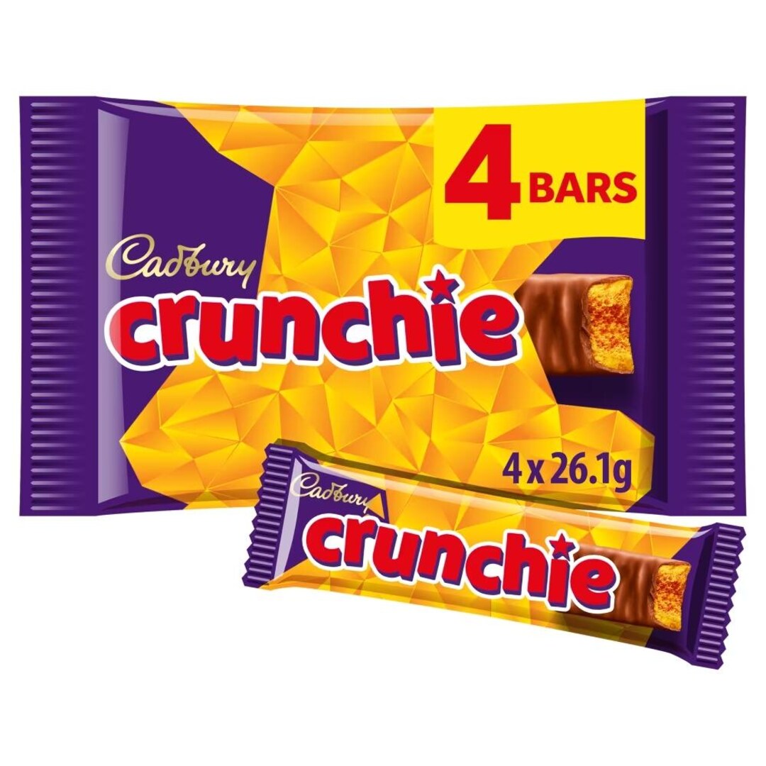 Cadbury Crunchie Chocolate Bars 4 Pack 104.4g 10 X (4 X 26.1g) - Etsy