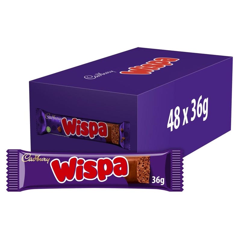Cadbury Wispa Chocolate Bar 36g 48 X 36g Bars - Etsy