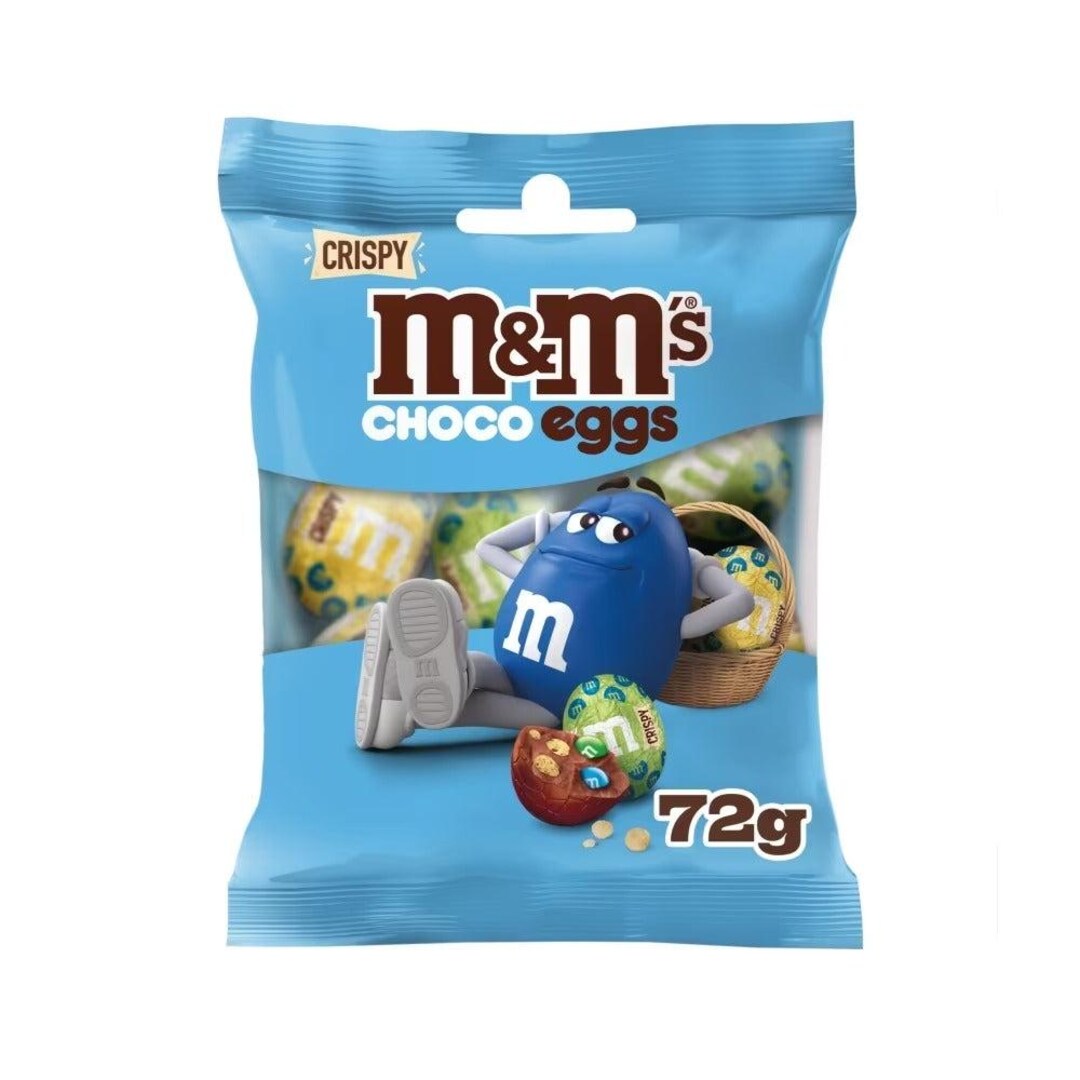 M&m's Crispy Milk Chocolate Chocolate Easter Mini Eggs Bag 72g X 24 - Etsy