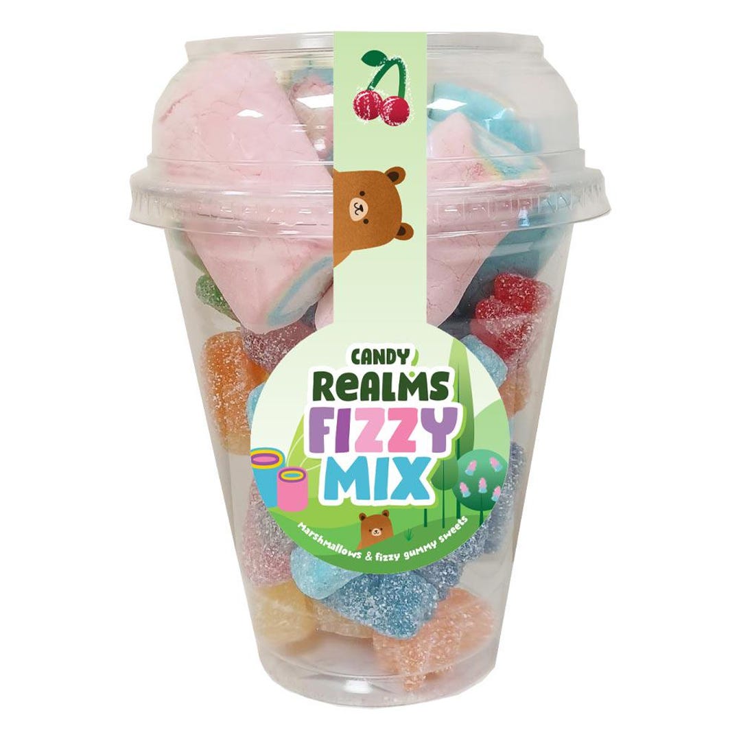 Candy Realms Fizzy Mix Candy Cup 225g X 8 Cups - Etsy