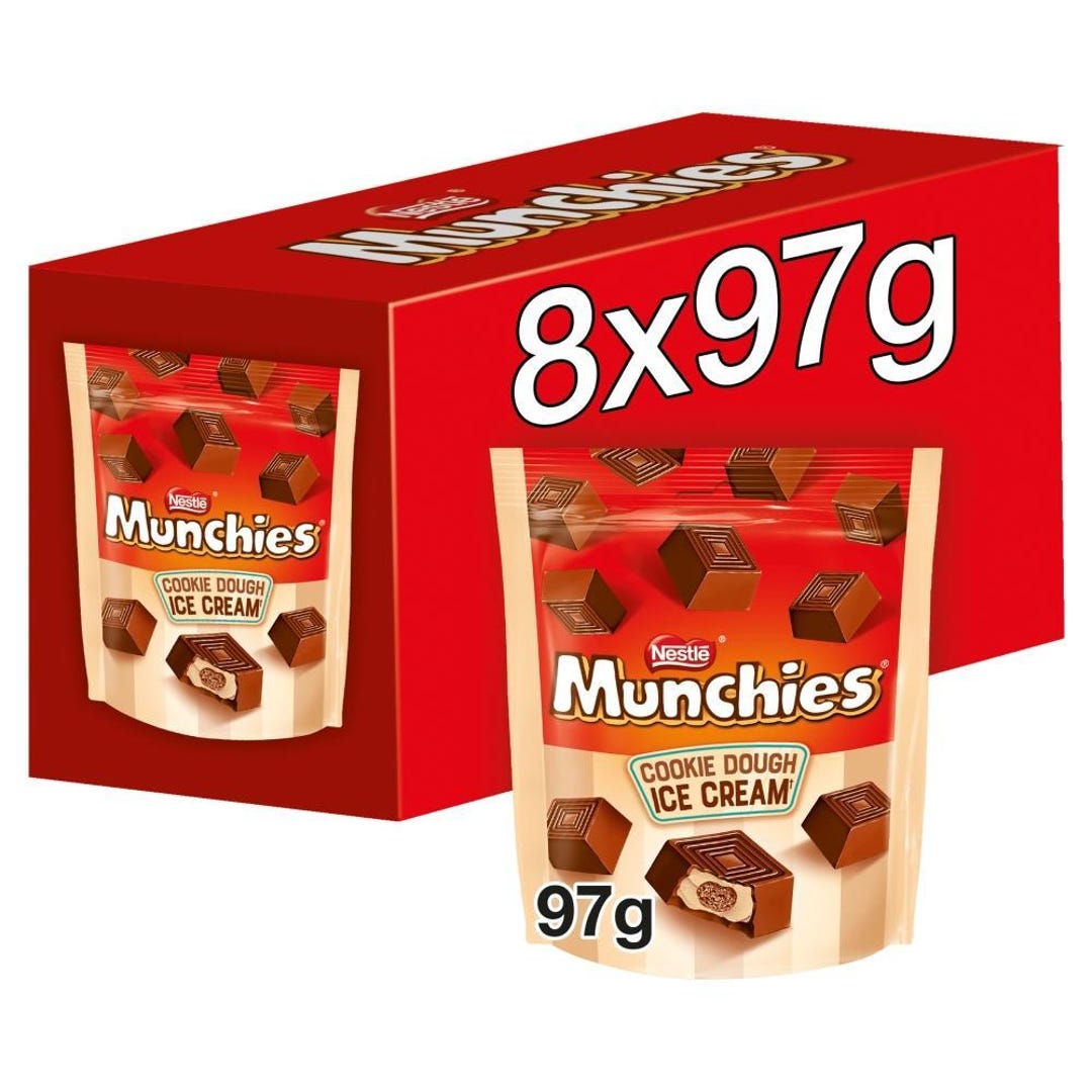 Munchies Milk Chocolate Cookie Dough Ice Cream Sharing Bag 97g X 8 - Etsy