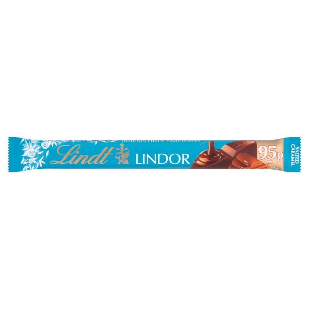 Lindt Lindor Salted Caramel Milk Chocolate Bar 38g 95p PMP X 24 Bars - Etsy