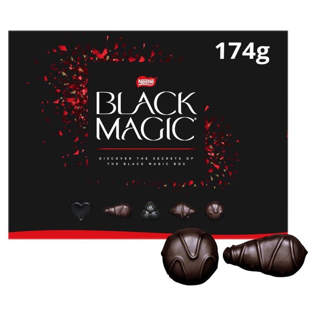 Black Magic Dark Chocolate Box 174g - Etsy