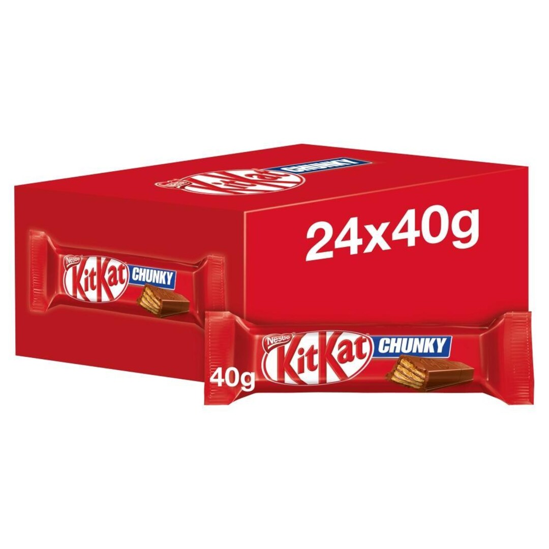 Kit Kat Chunky Milk Chocolate Bar 24 X 40g Bars - Etsy