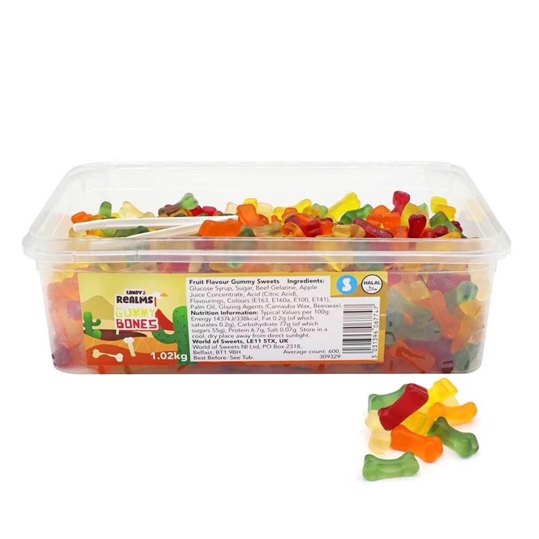Huesos de goma Candy Realms, bote de 1,02 kg, 1 unidad - Etsy México