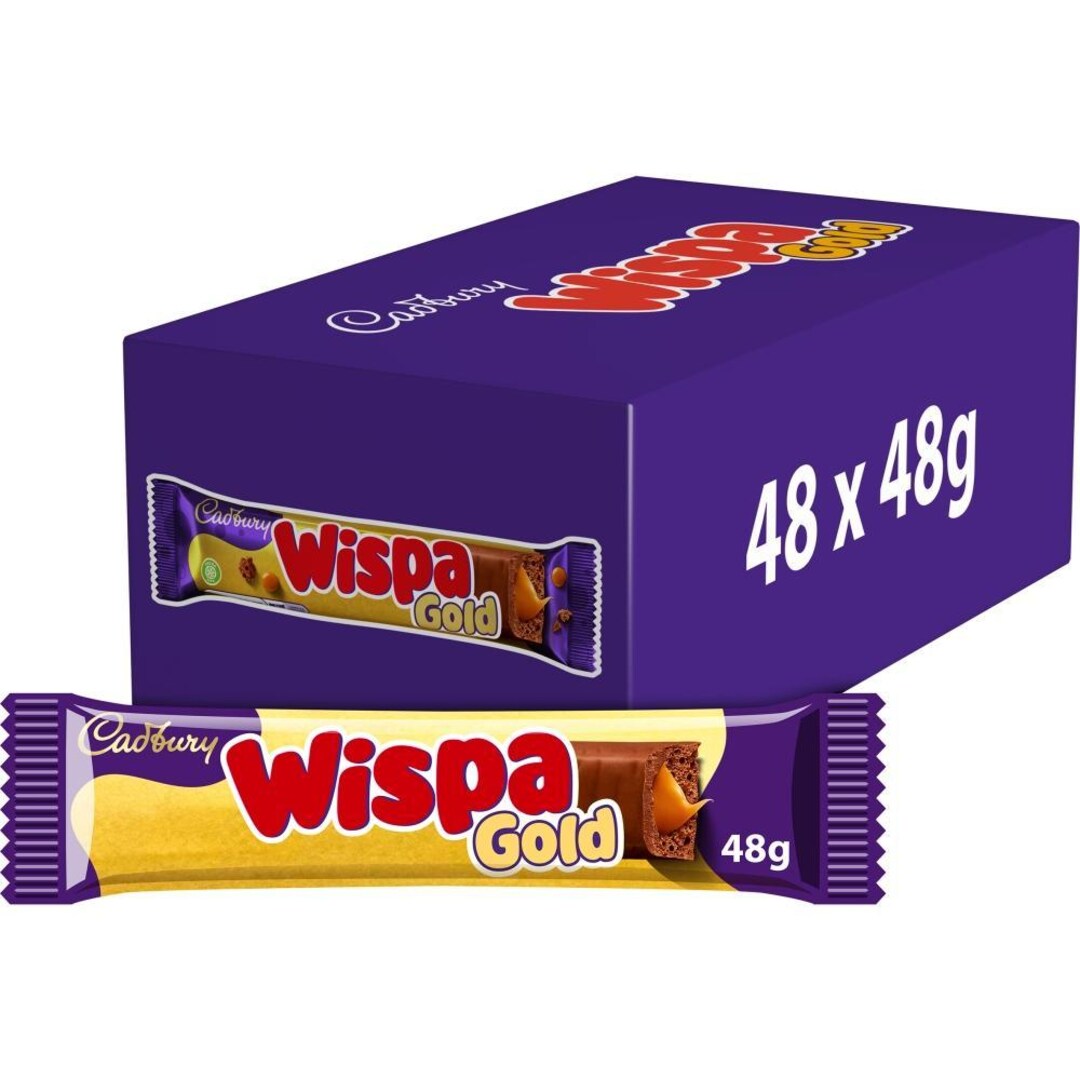Cadbury Wispa Gold Chocolate Bar 47g 48 X 47g Bars - Etsy