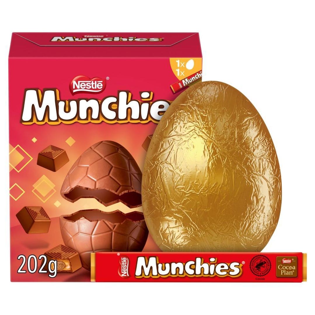 Munchies Milk Chocolate Large Easter Egg 202g - Etsy UK