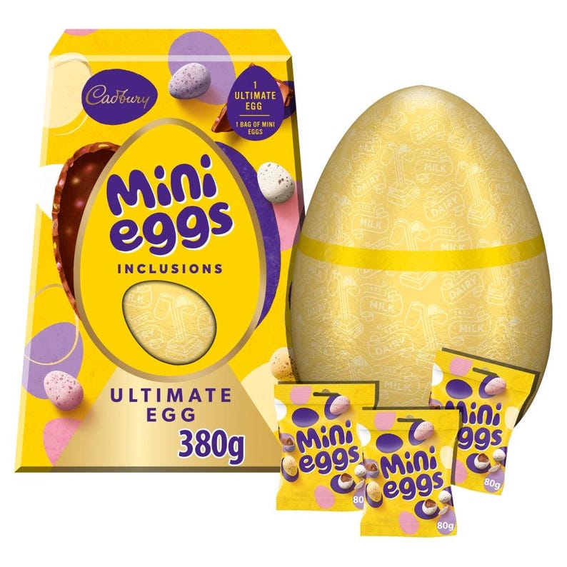 Cadbury Mini Eggs Inclusions Ultimate Egg 380g - Etsy