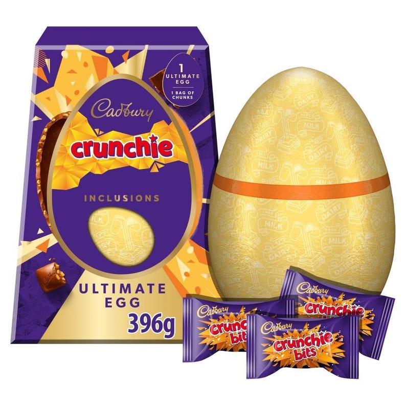 Cadbury Crunchie Inclusions Ultimate Egg 396g - Etsy Australia