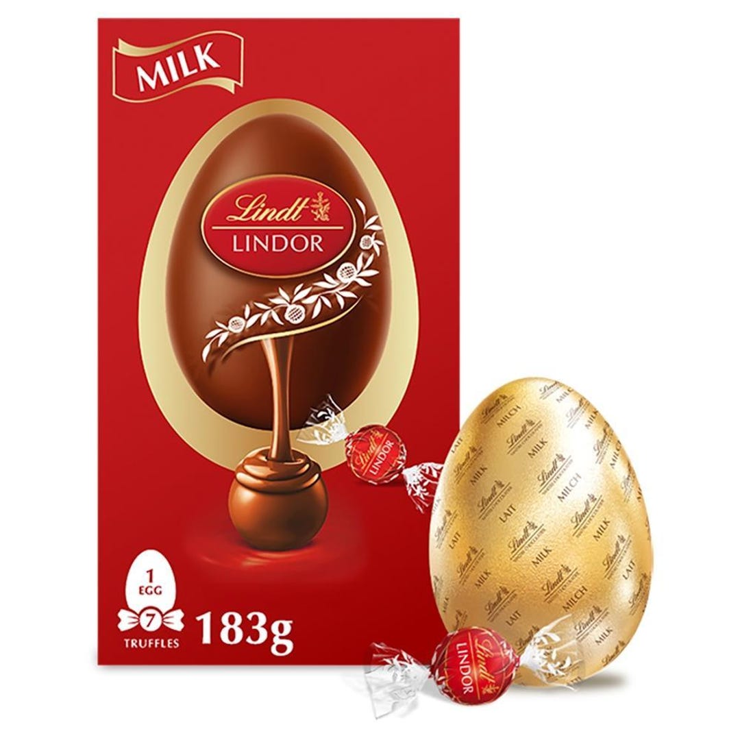 Lindt Lindor Milk Chocolate Egg With Lindor Milk Truffles 183g - Etsy UK